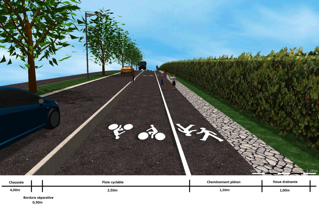 Route Départementale 910 – Aménagement piste cyclable - La Couronne